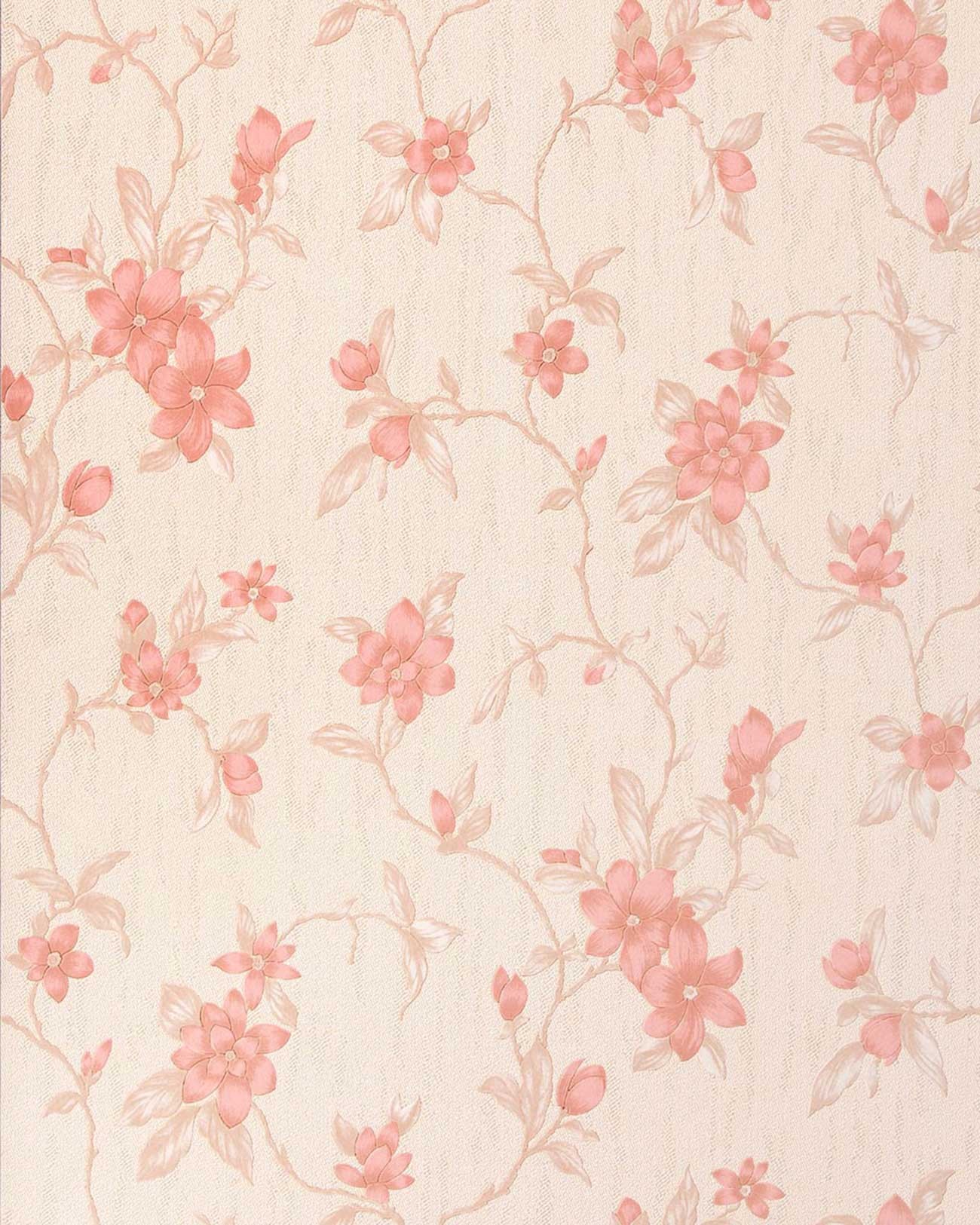 Oud Roze Bloemen Behang - Bloemen